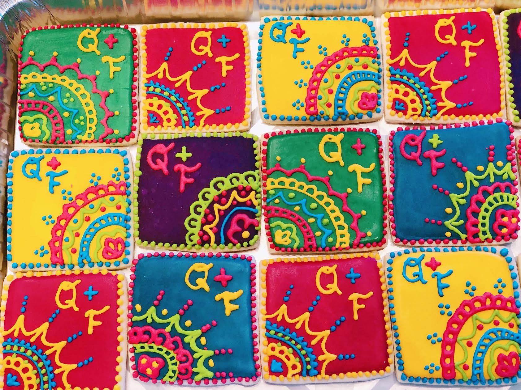 Making mehndi/henna pattern cookies