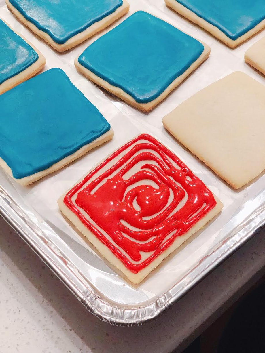 Making mehndi/henna pattern cookies